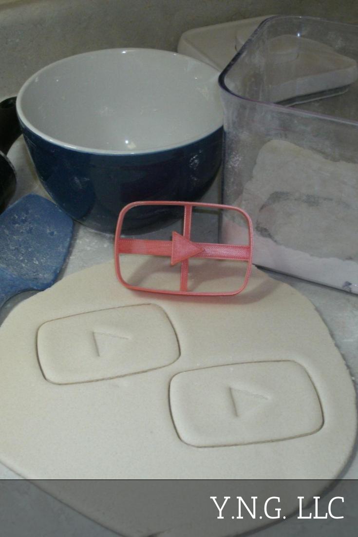 YouTube Themed Symbol Videos Music How To Cookie Cutter USA PR2955 – Y ...