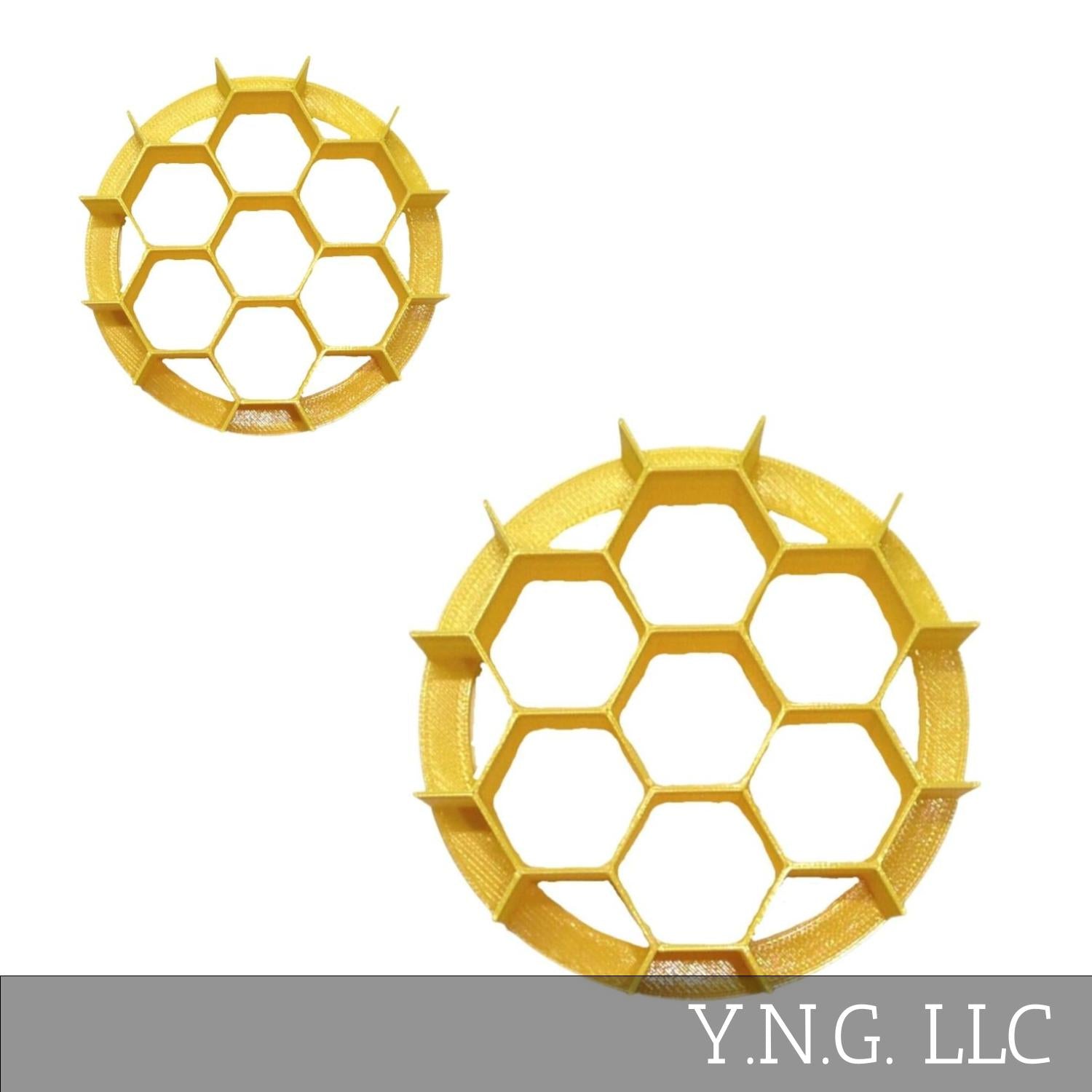 Honeycomb Set Of 2 Sizes Concha Cutter Bread Stamps Made in USA PR1776 ...