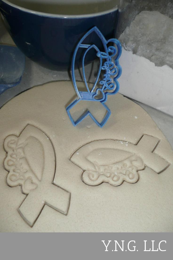 Jesus With Fish Symbol And Heart Christian Cookie Cutter USA PR3479 – Y ...